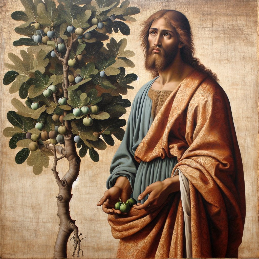 Jesus and the fig tr | Bible Art