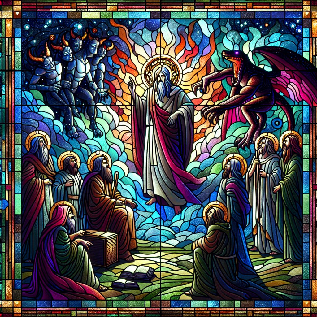 Job 2:1 Artwork | Bible Art