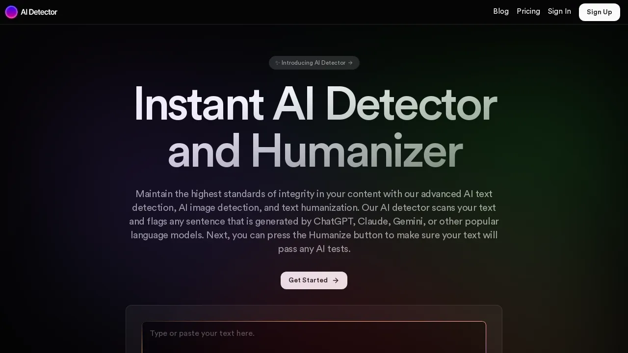 AI Detector - Instant AI Detector and Humanizer - BestofAI