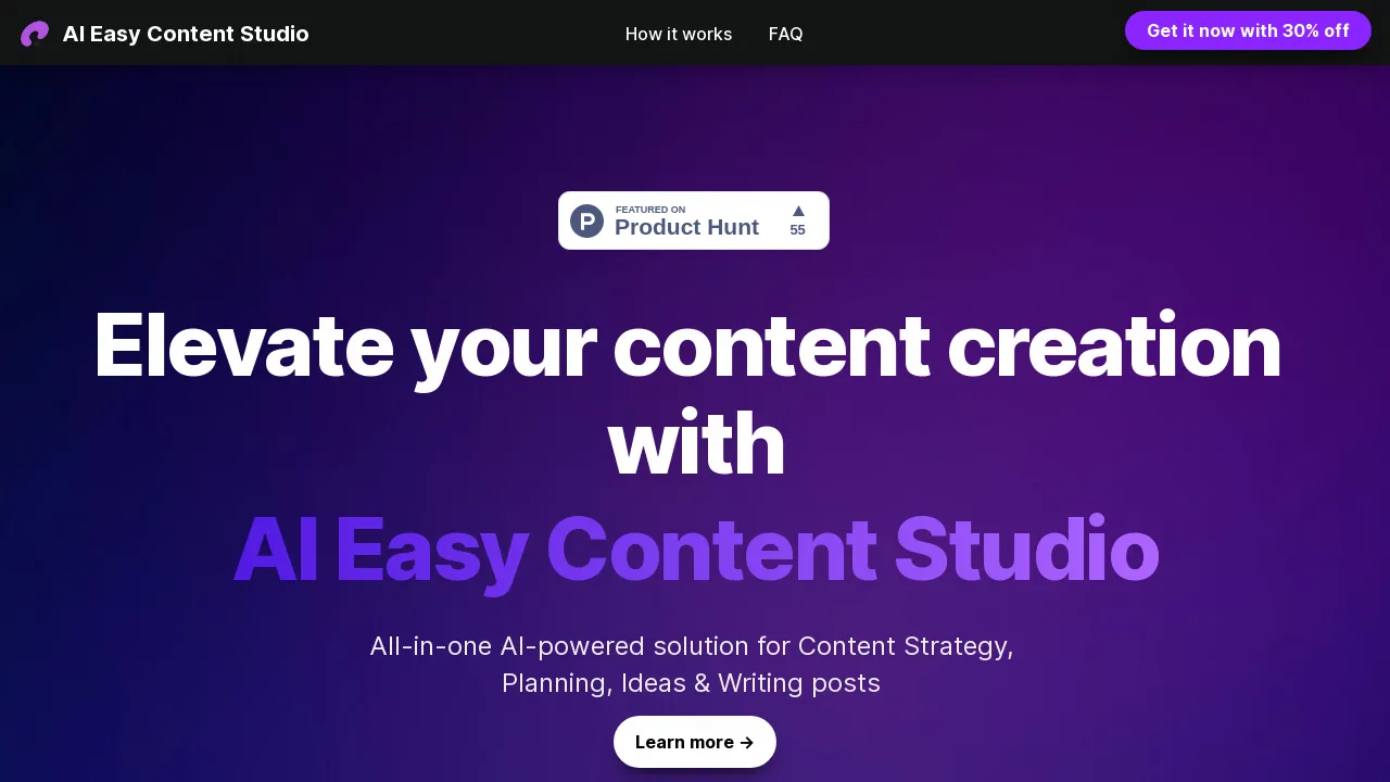 AI Easy Content Studio - BestofAI