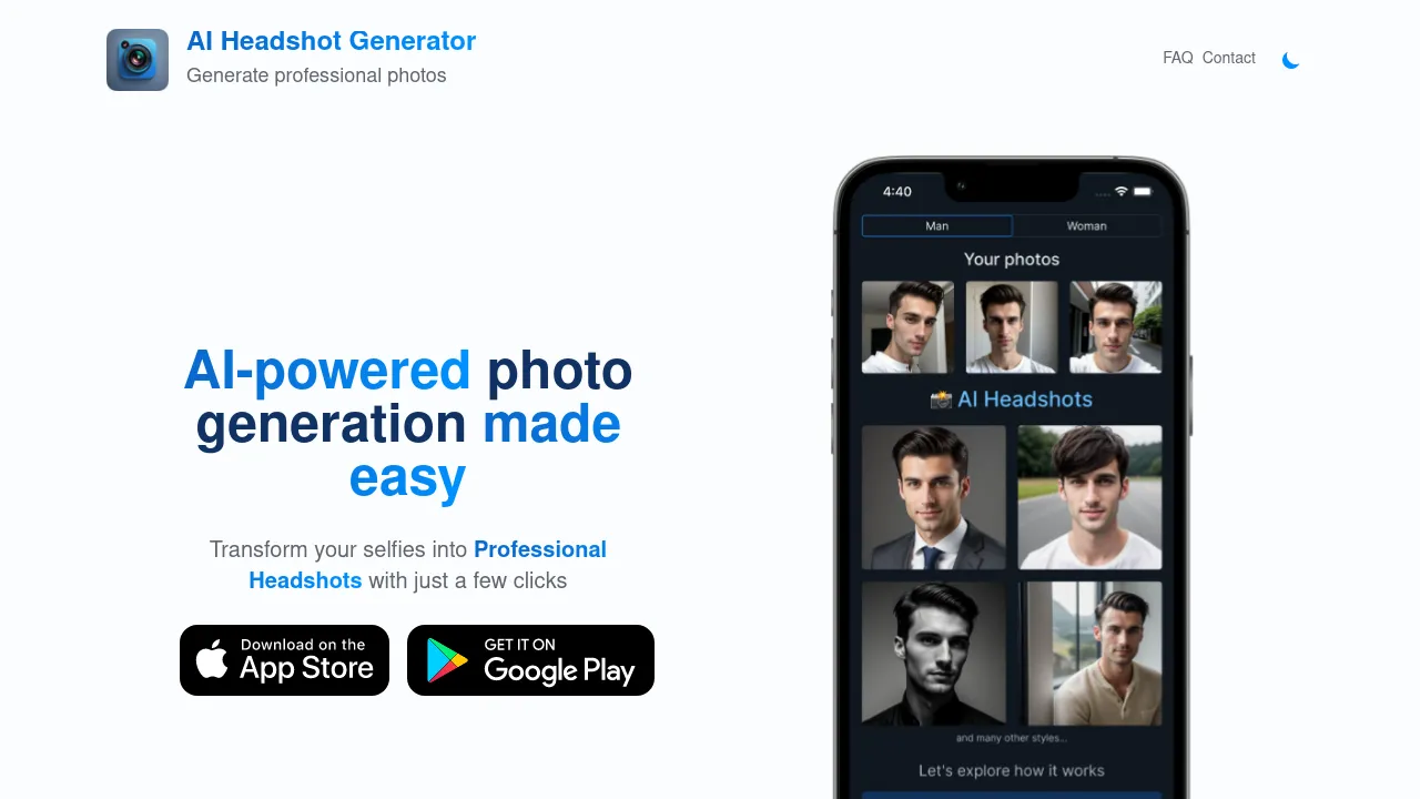 AI Headshot Generator - BestofAI