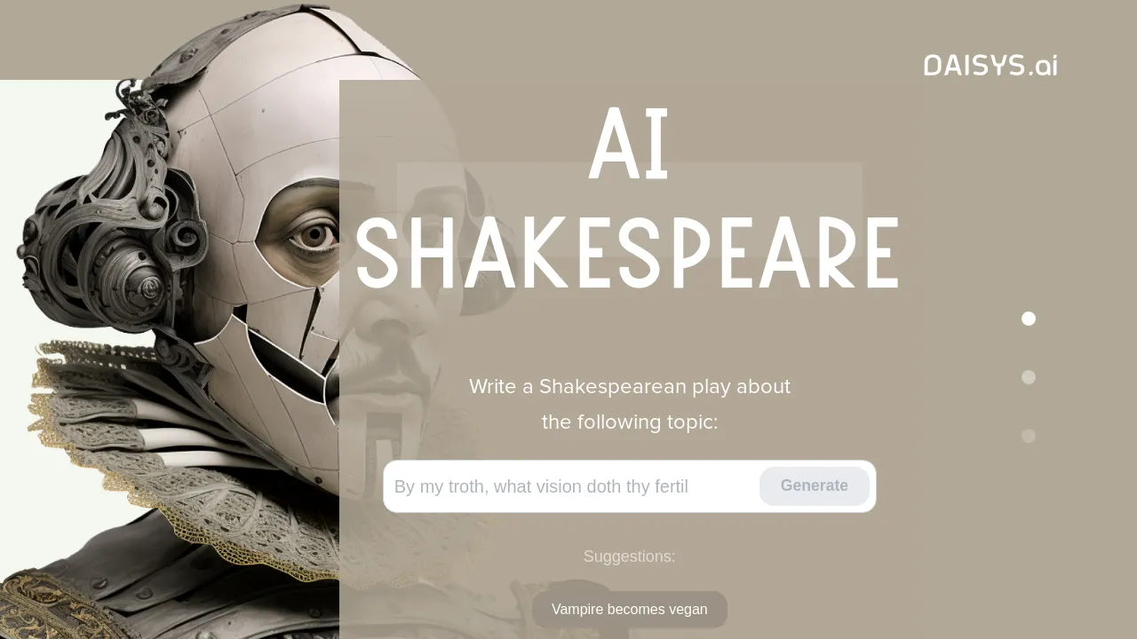 AI Shakespeare - BestofAI