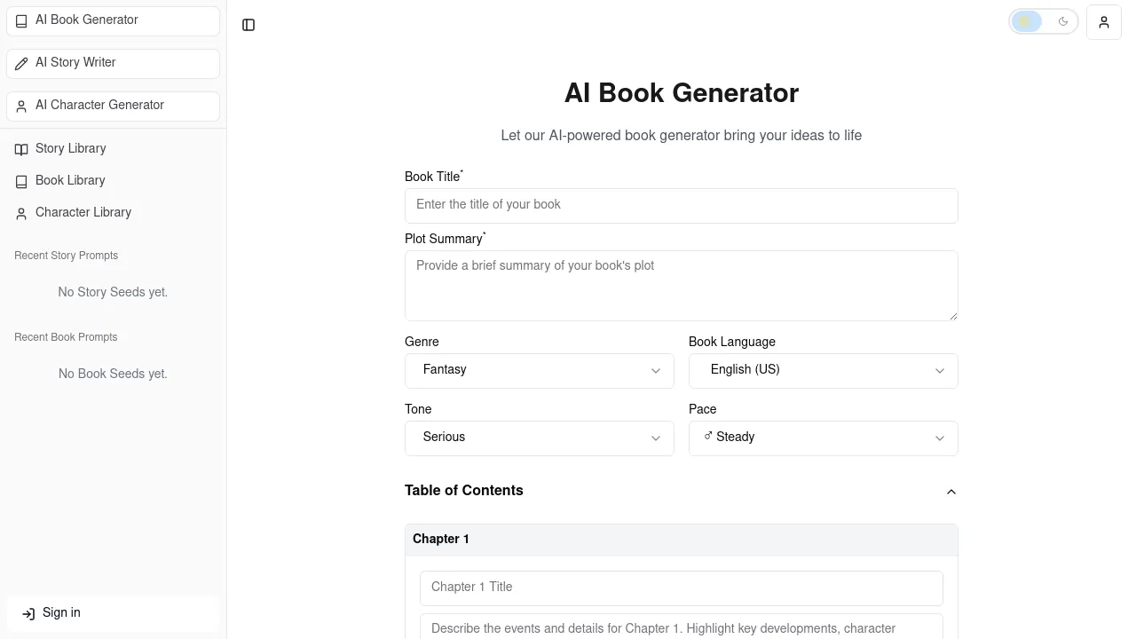 AI Story Writer - BestofAI