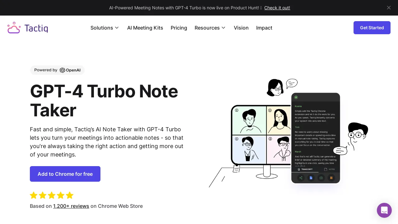 AI-Powered Meeting Notes - BestofAI
