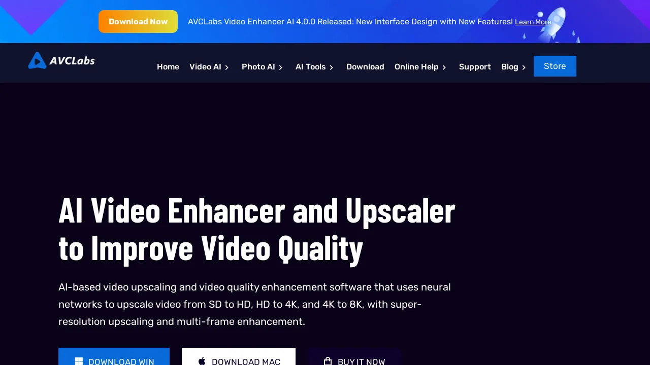AVCLabs Video Enhancer - BestofAI
