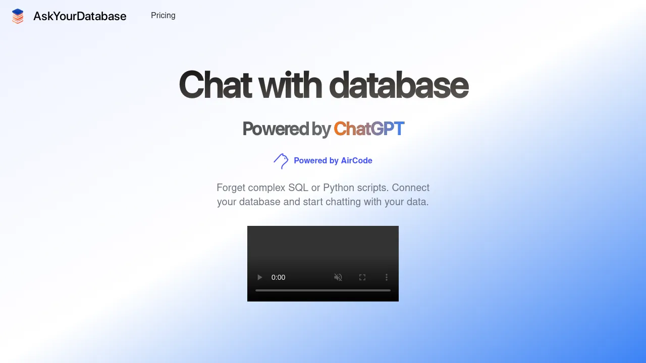 AskYourDatabase - BestofAI