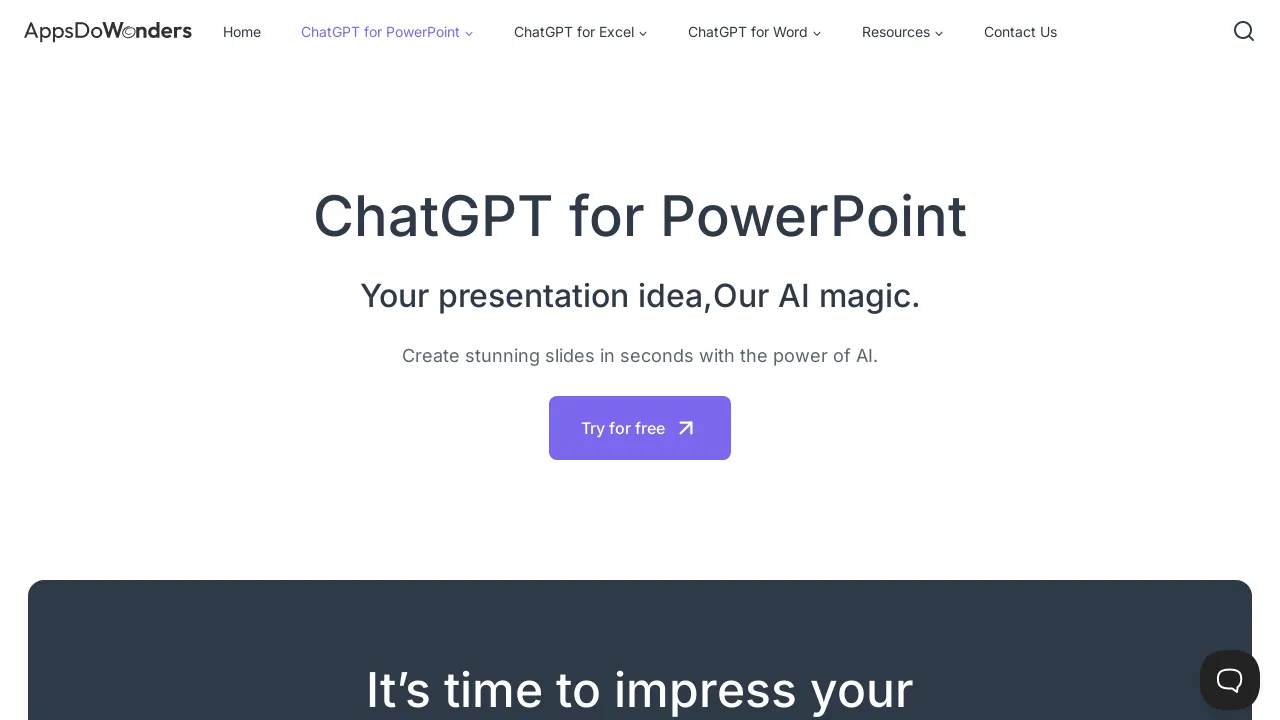 ChatGPT For PowerPoint - BestofAI