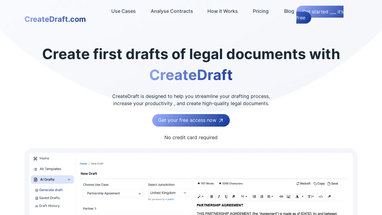 CreateDraft - BestofAI