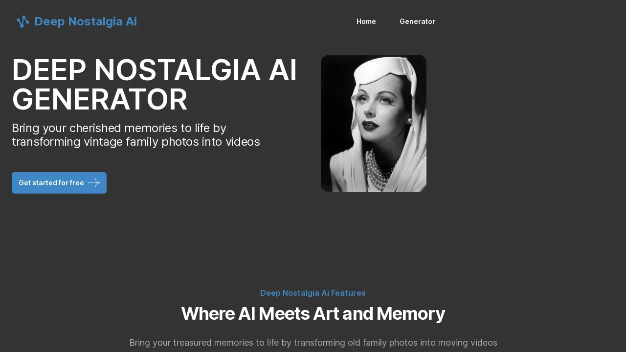 Deep Nostalgia Ai - BestofAI