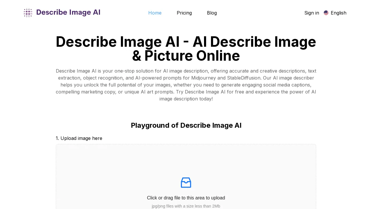 Describe Image AI - BestofAI