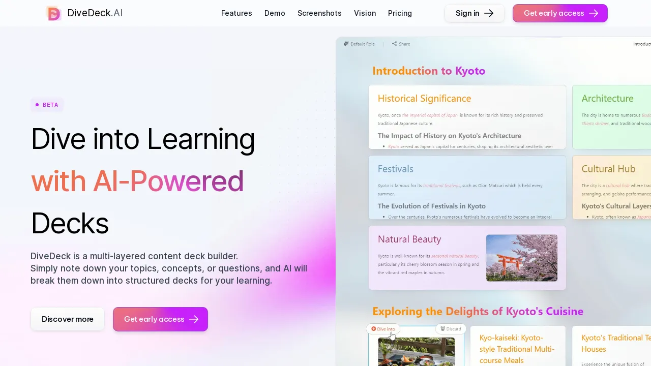 DiveDeck.AI - BestofAI