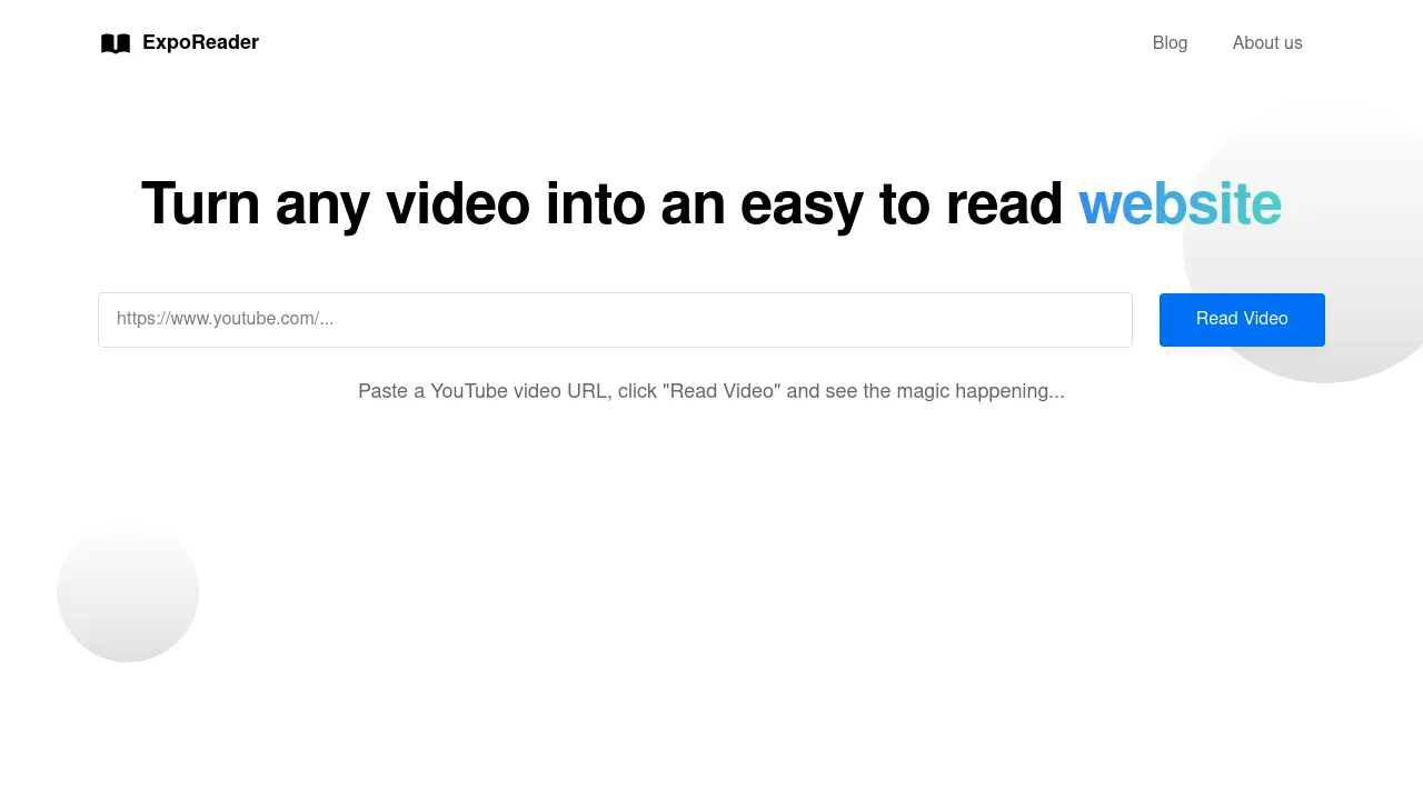 Exporeader - BestofAI