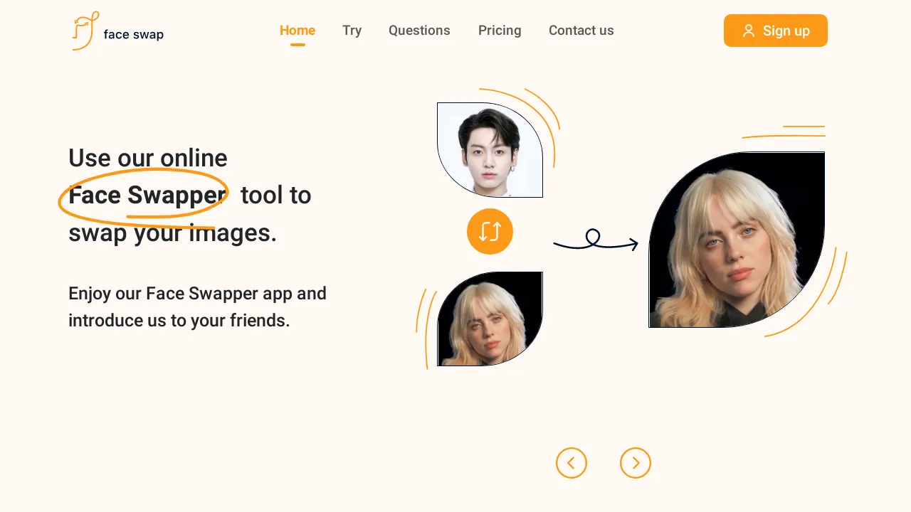 Faceswapperonline - BestofAI