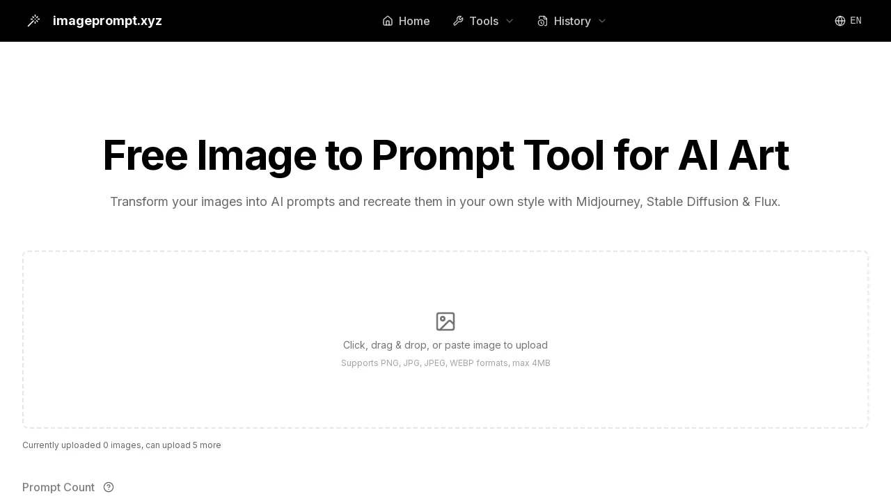 Free Online Image to Prompt - BestofAI