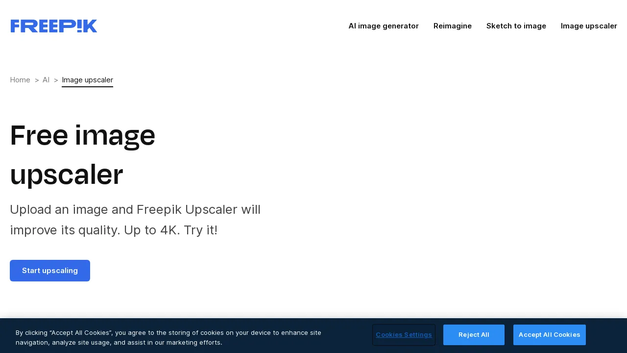 Freepik Upscaler - BestofAI