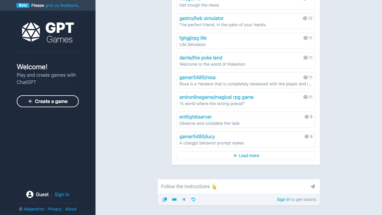 GPT Games - BestofAI