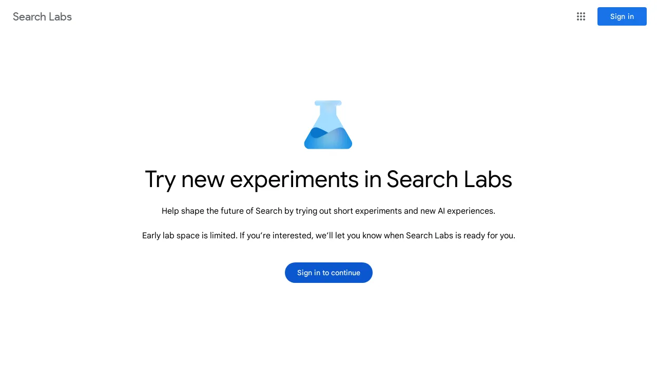 Google Search Labs - BestofAI