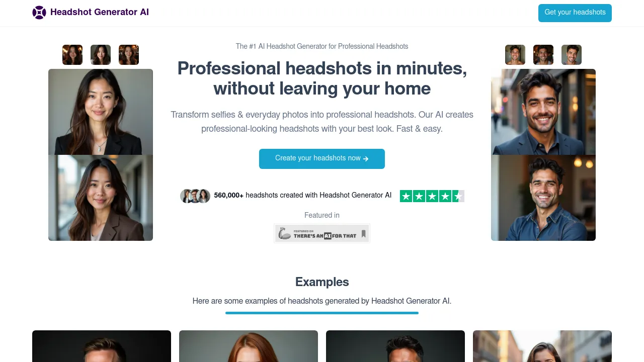 Headshot Generator AI - BestofAI