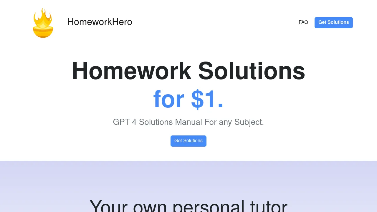 Homework Hero - BestofAI