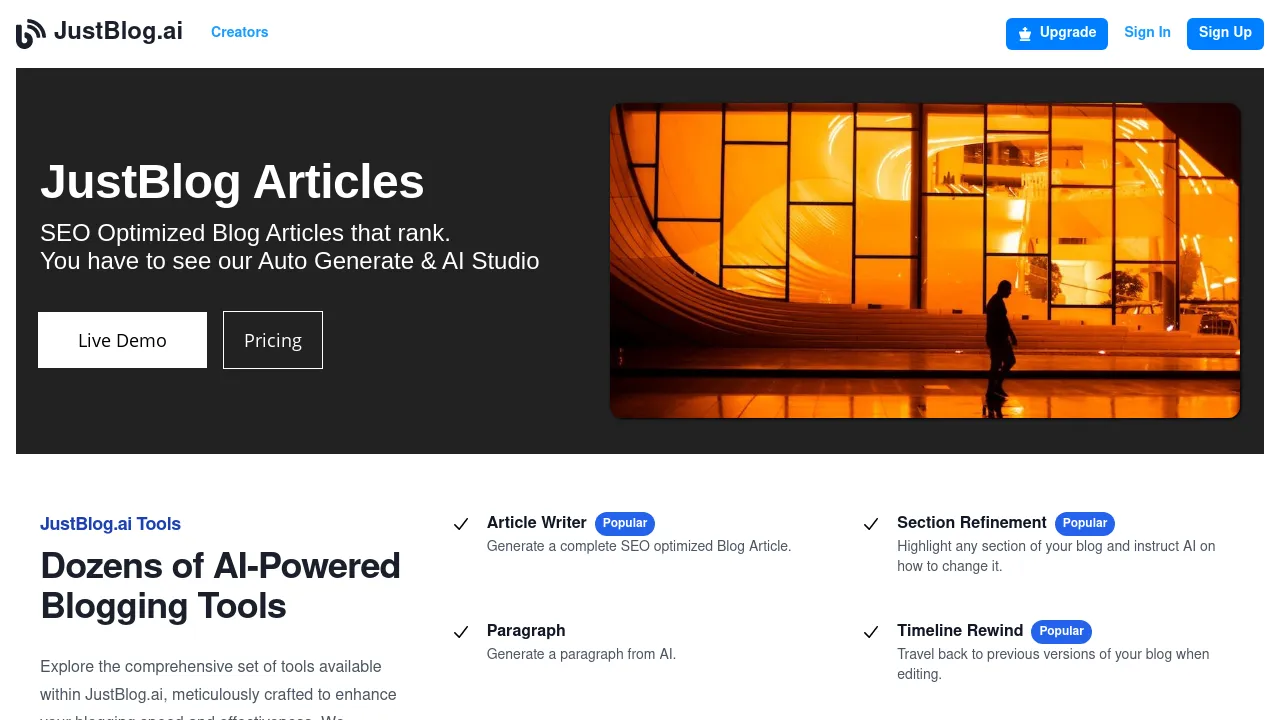 JustBlog.ai - BestofAI