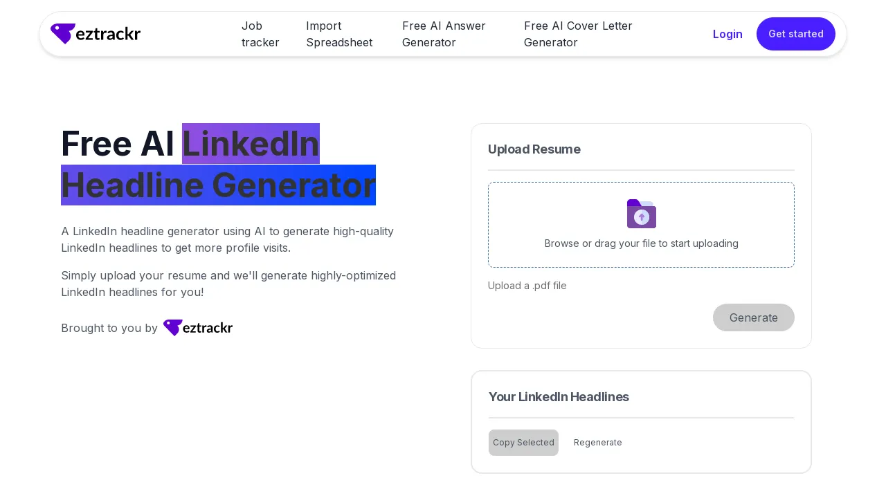 LinkedIn Headline Generator - BestofAI