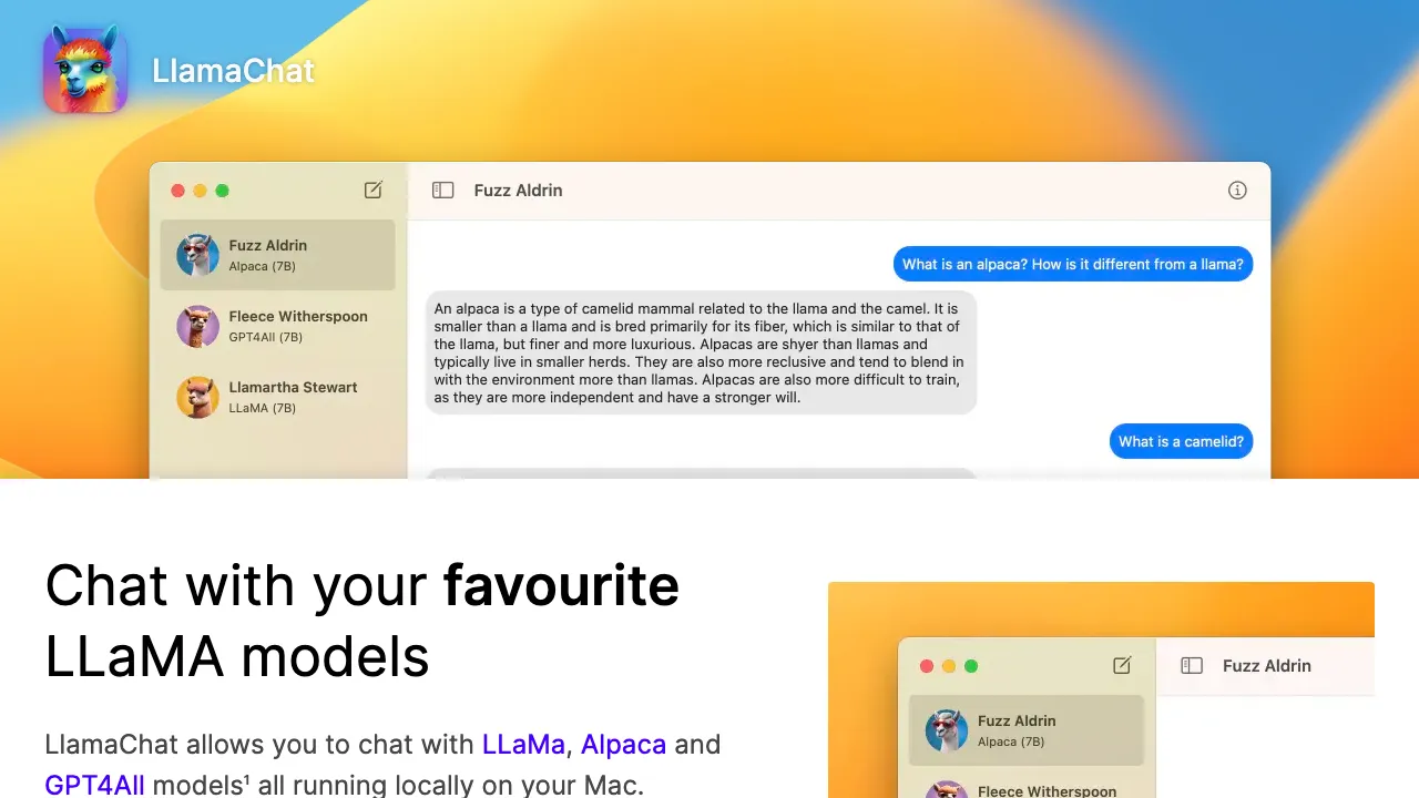 LlamaChat - BestofAI