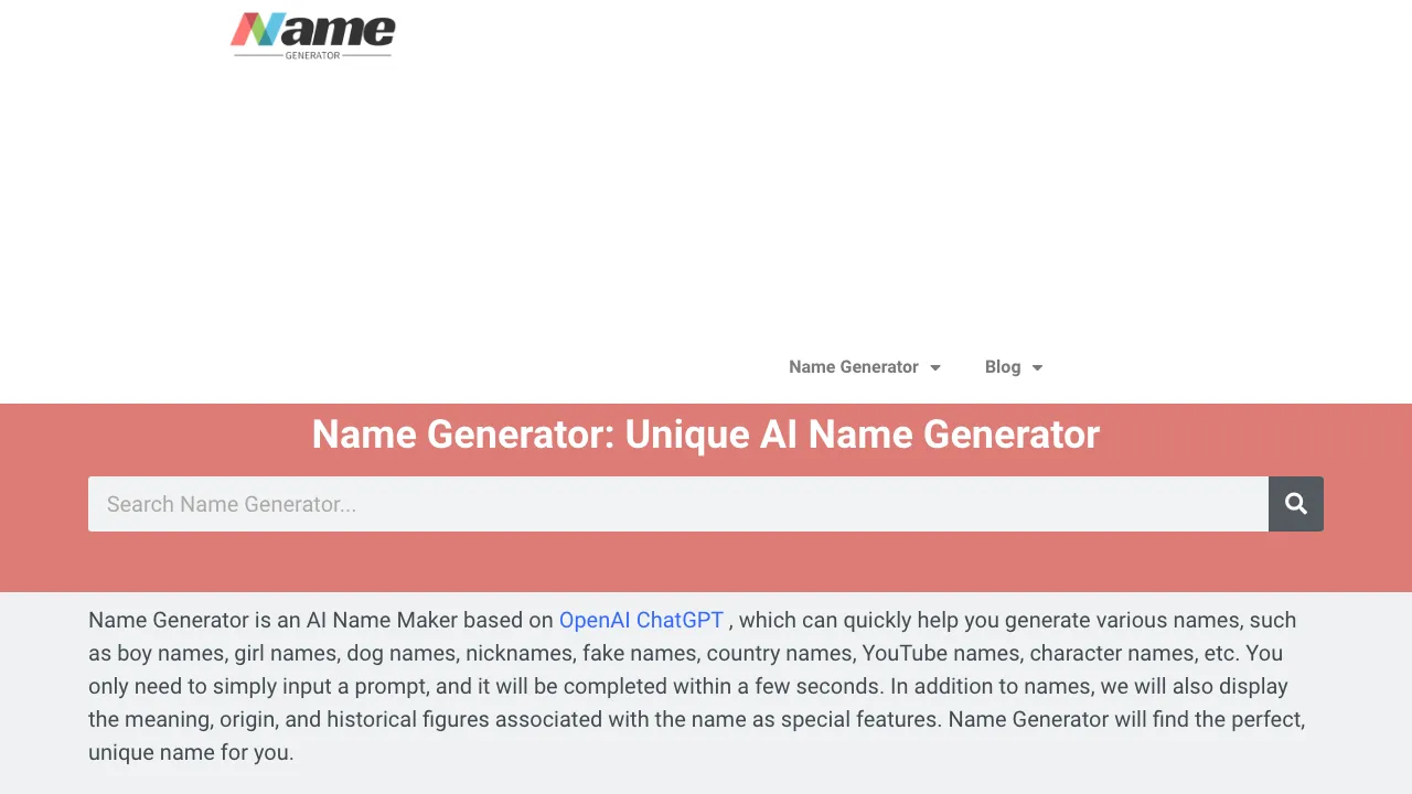 Name Generator - BestofAI
