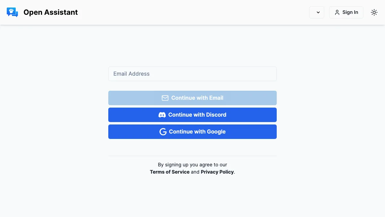 Open Assistant - BestofAI