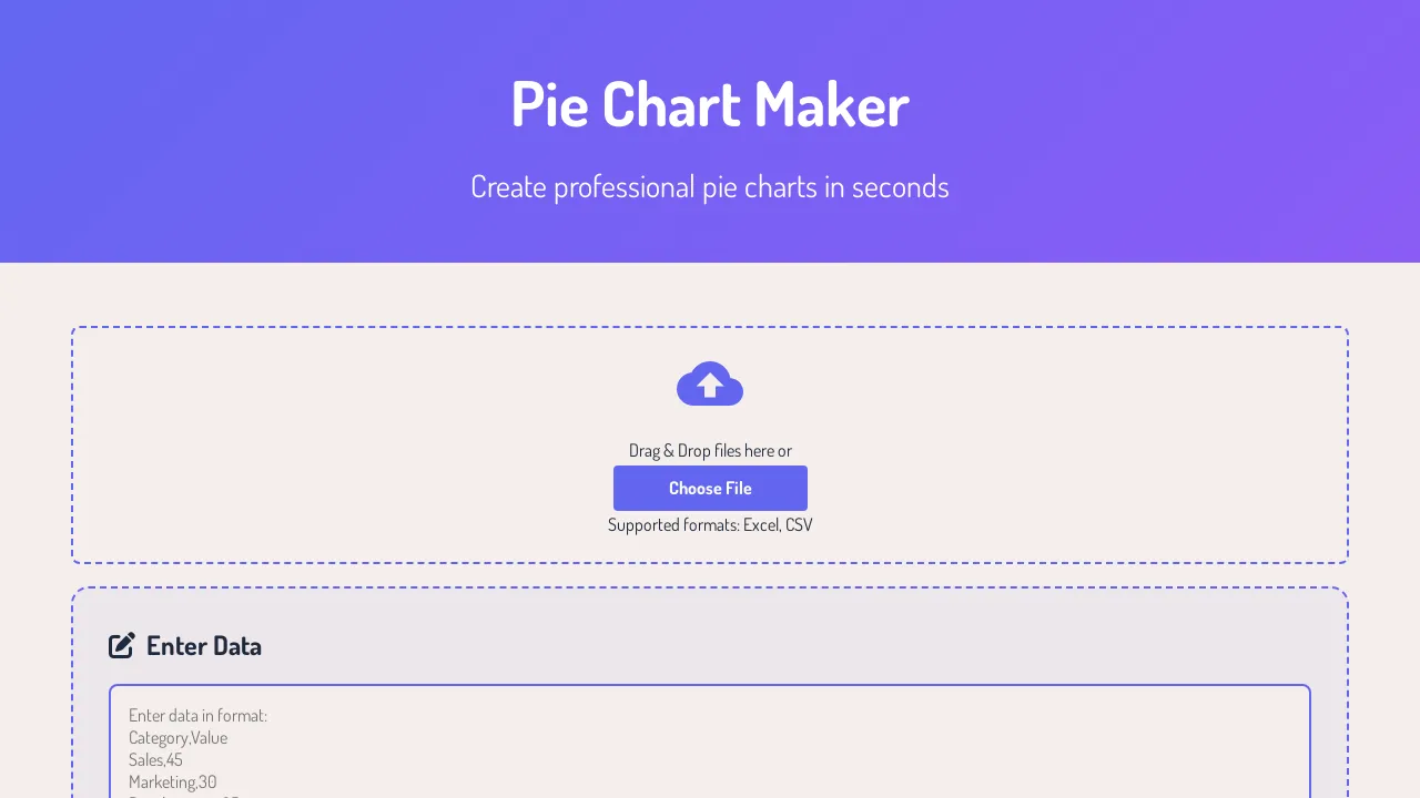Pie Chart Maker - BestofAI
