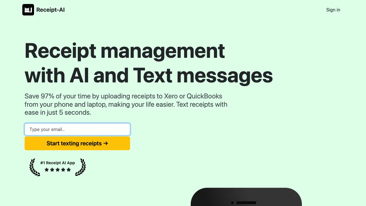 Receipt AI - BestofAI