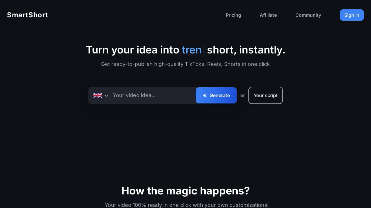 Smartshort - BestofAI