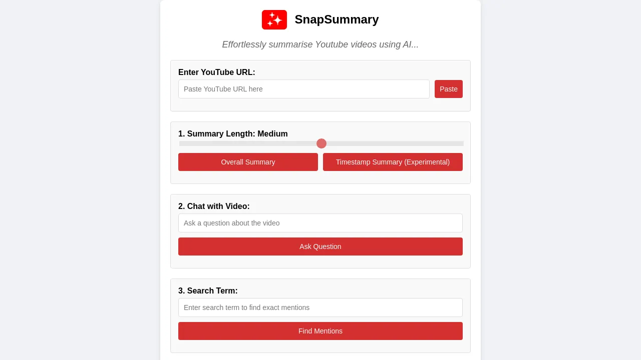 SnapSummary - BestofAI