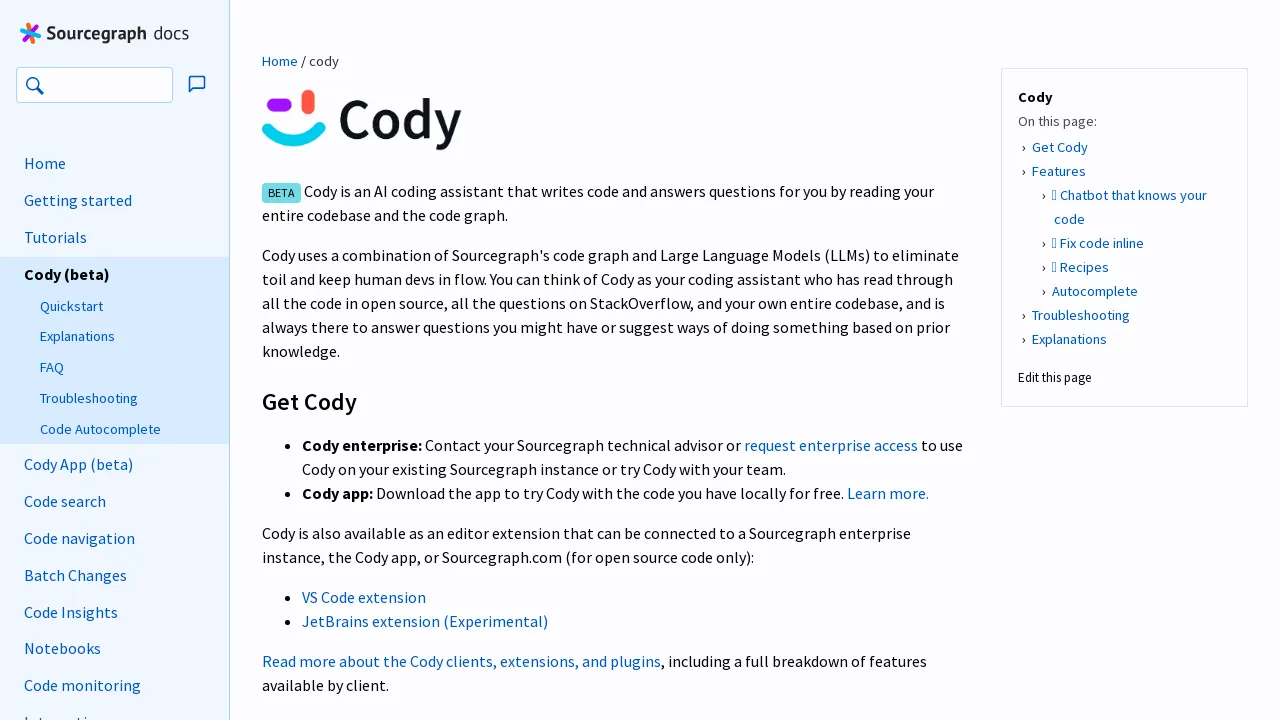 Sourcegraph Cody - BestofAI