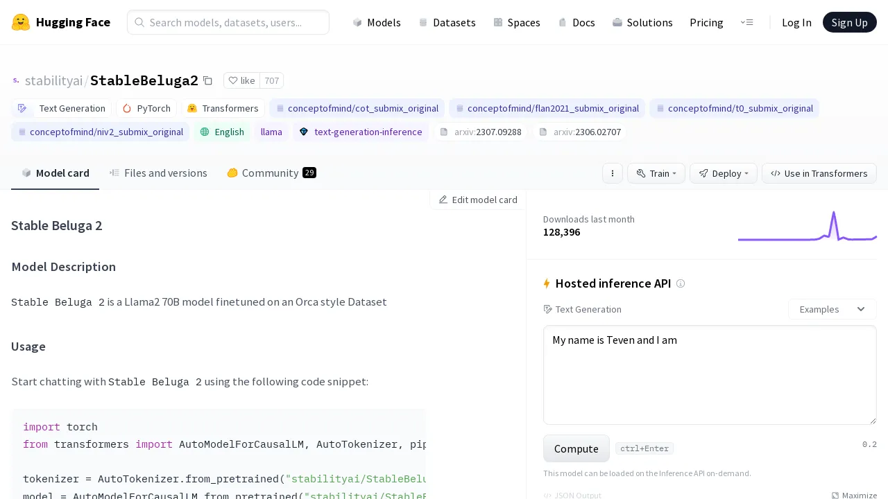 StableBeluga2 - BestofAI