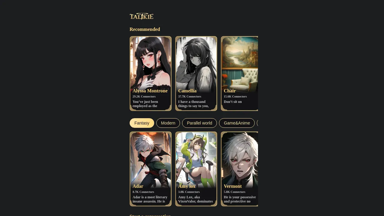 Talkie AI - BestofAI