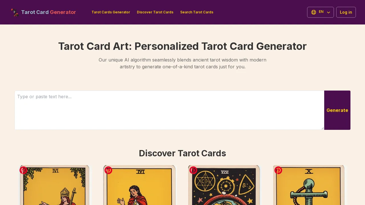Tarot Card Generator - BestofAI