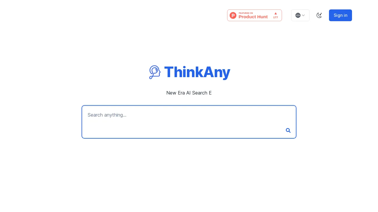 ThinkAny - BestofAI