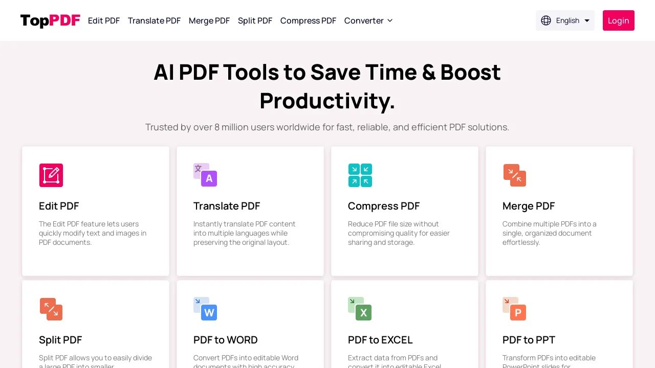 TopPDF: AI-Powered PDF Solutions - BestofAI