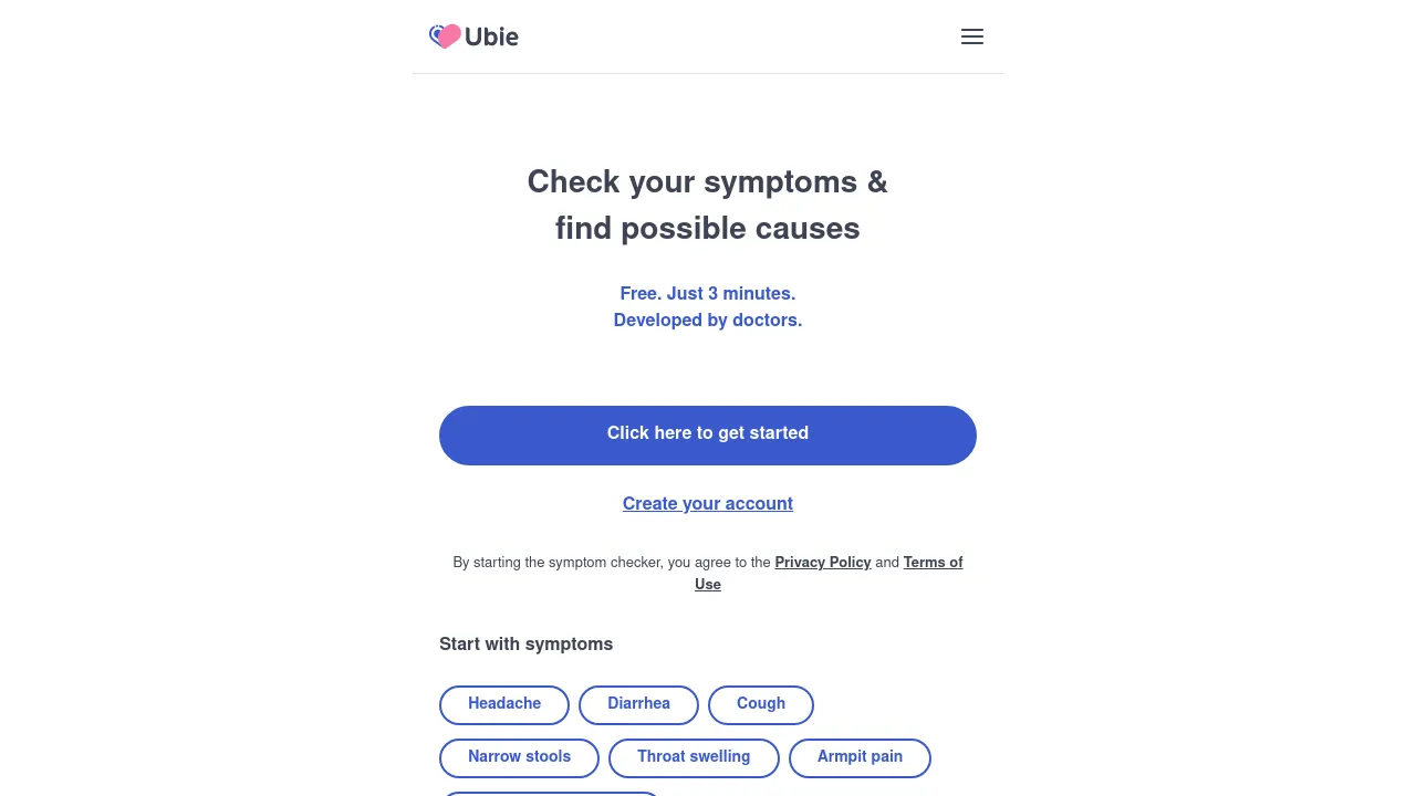 Ubie AI Symptom Checker - BestofAI