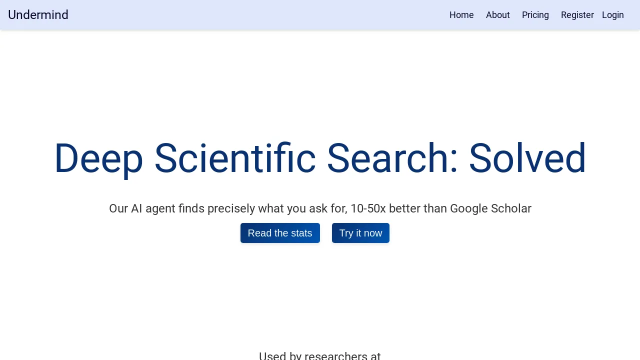 Undermind - BestofAI