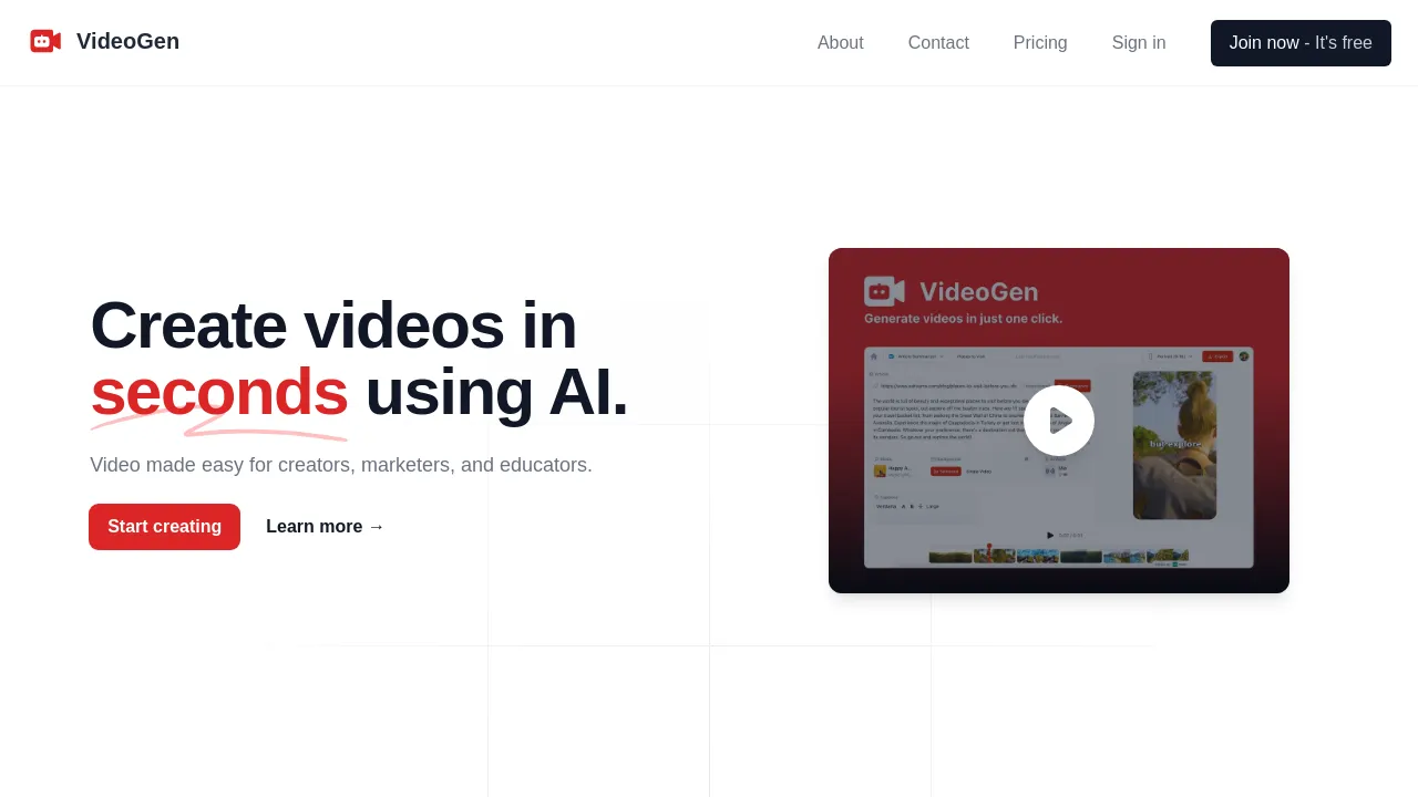 VideoGen - BestofAI