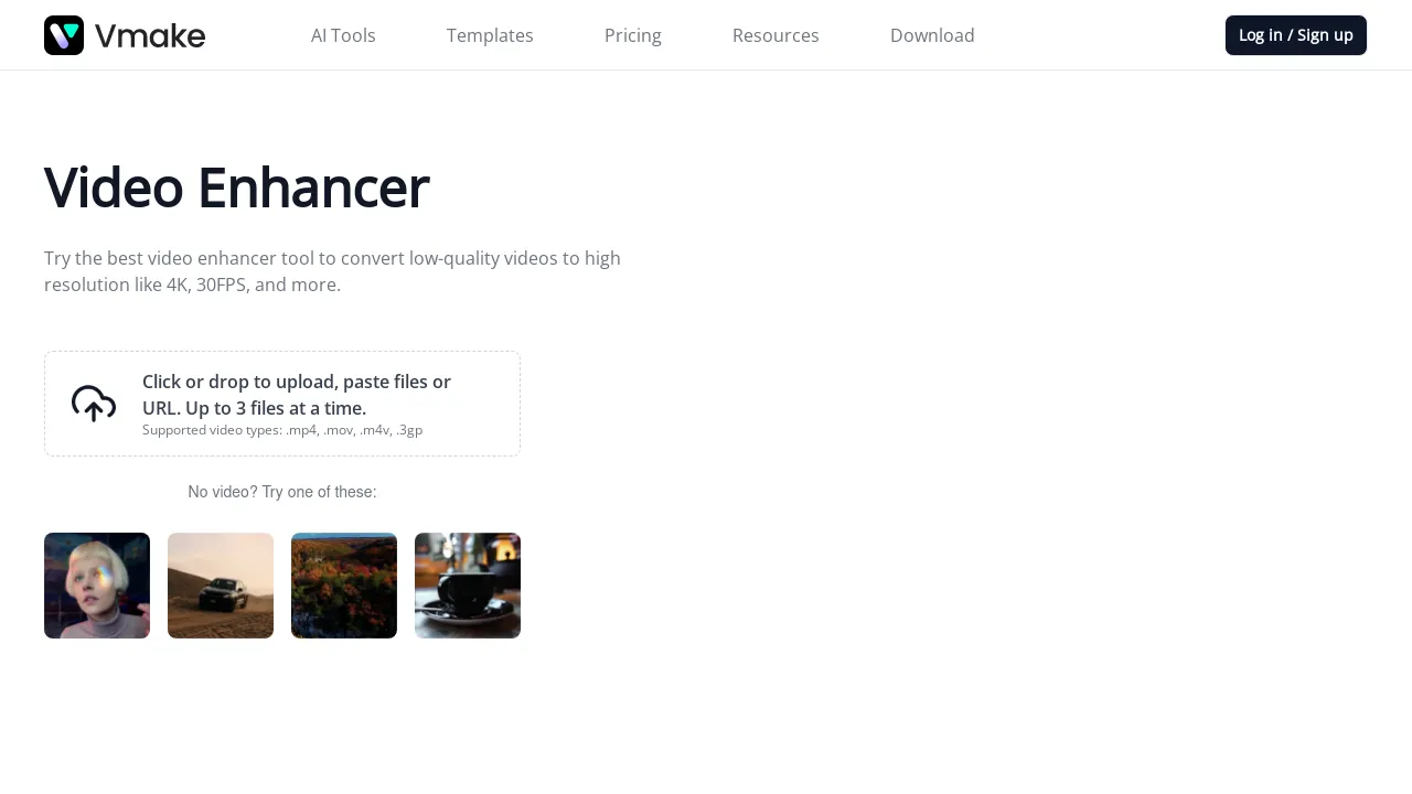 Vmake Video Enhancer - BestofAI