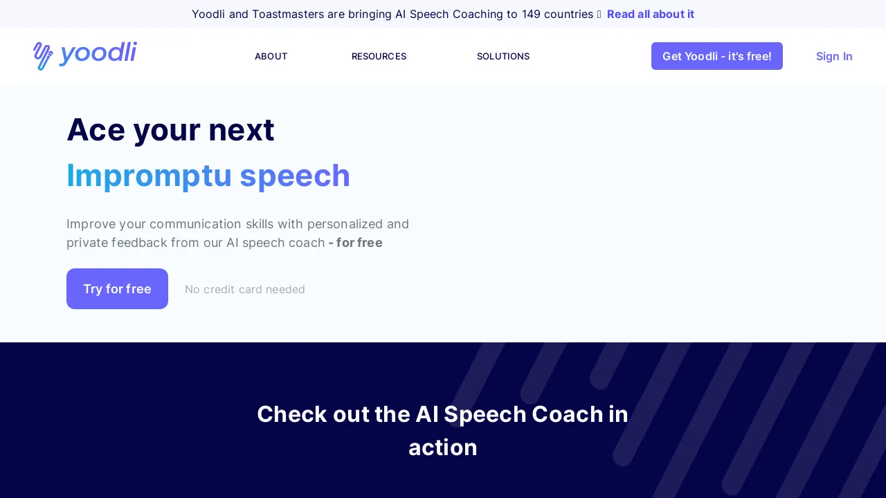 Yoodli AI - BestofAI
