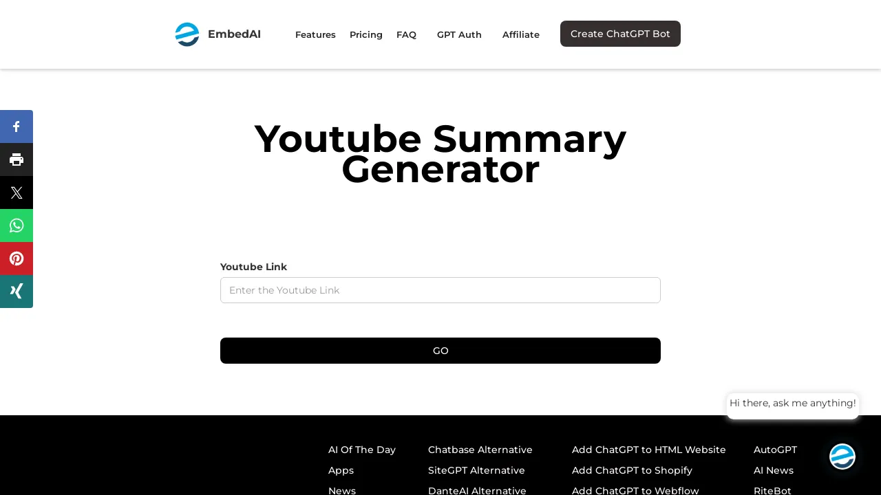 Youtube Summary Generator - BestofAI