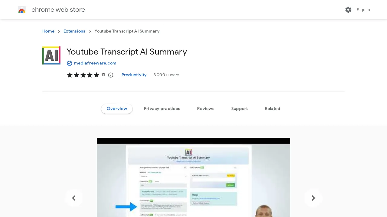Youtube Transcript AI Summary - BestofAI