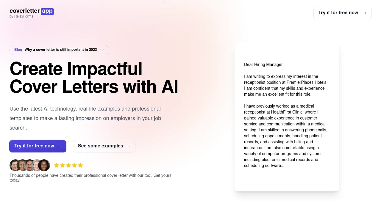 coverletter.app - BestofAI