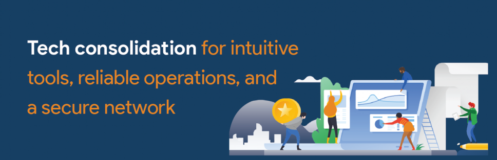 Tech consolidation for intuitive tools, reliable operations, and a ...