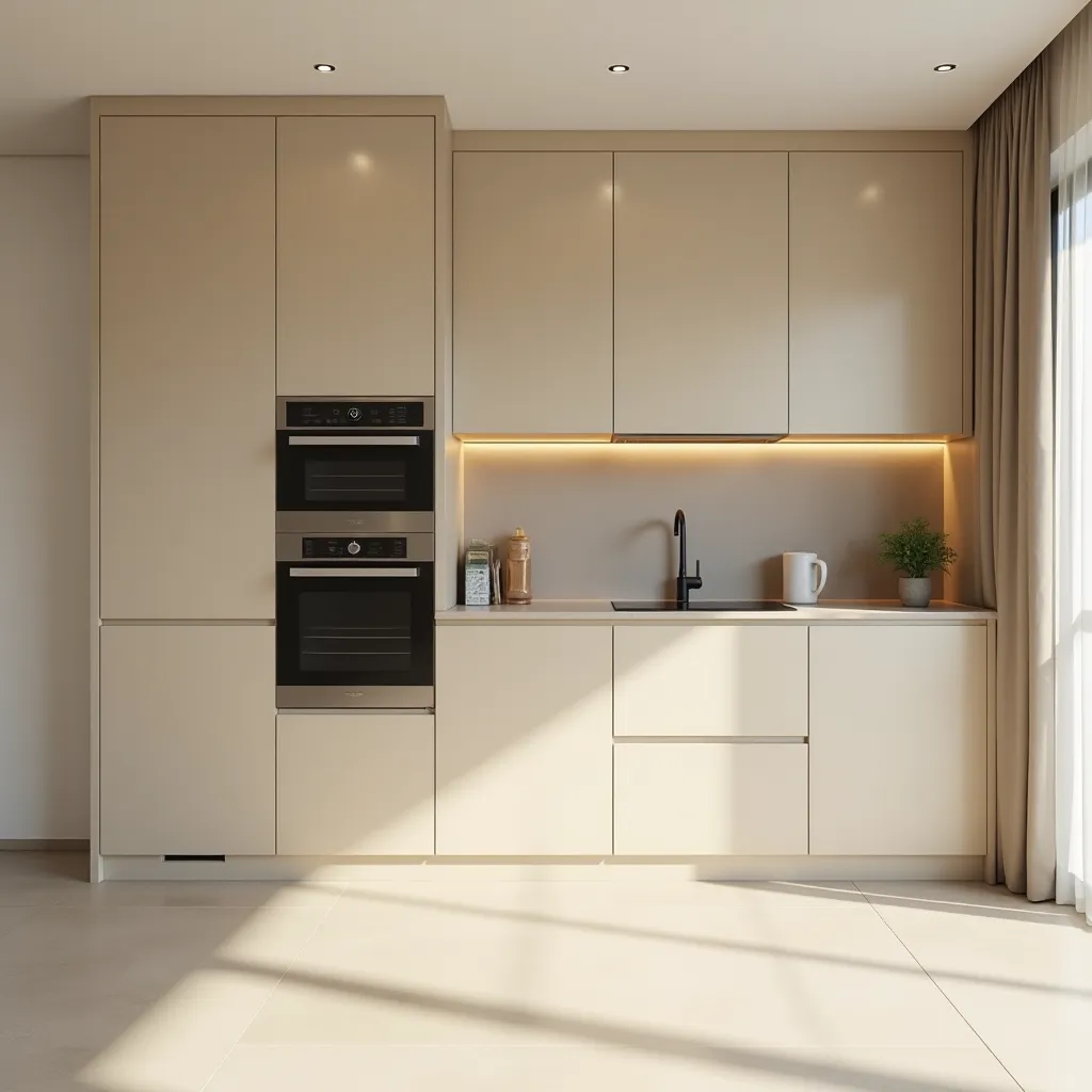 Minimal Beige Kitchen Ideas - HomeDesignsAI