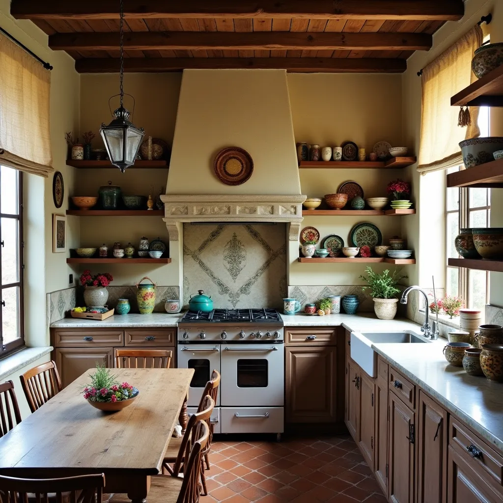 Bohemian Kitchen Decor Ideas - HomeDesignsAI