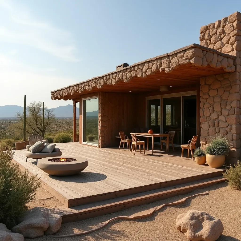 Desert House Exterior Ideas - HomeDesignsAI